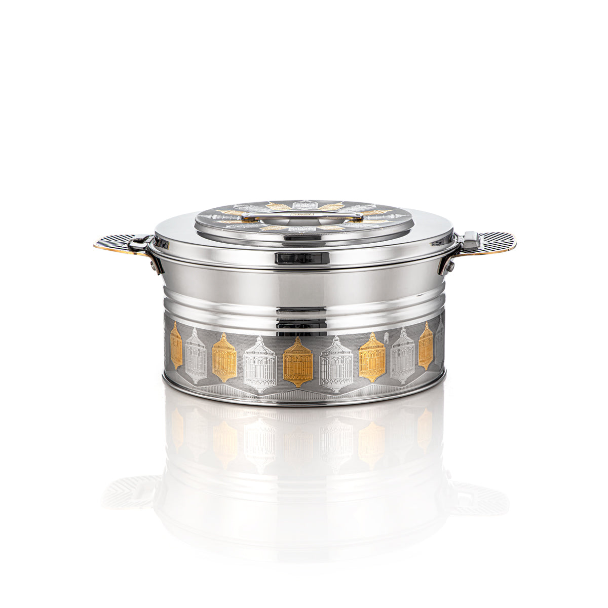 Almarjan 4000 ML Shaharzad Collection Stainless Steel Hot Pot Silver